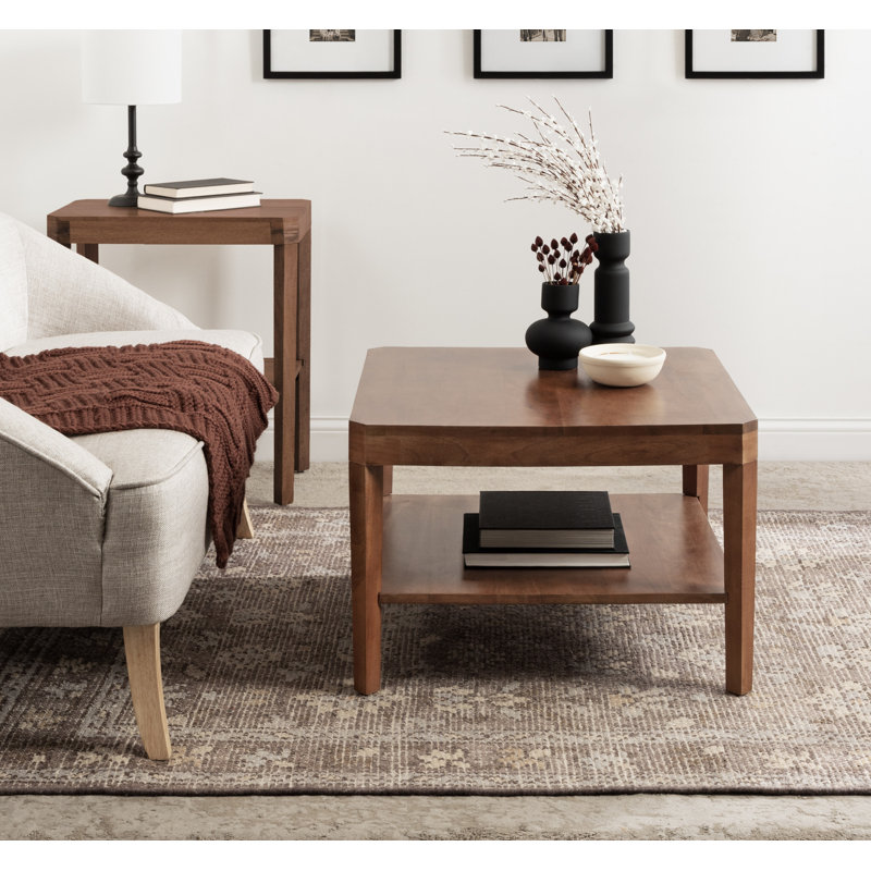 Birch Lane Ardentown Transitional Two Tiered Square Coffee Table Reviews Wayfair